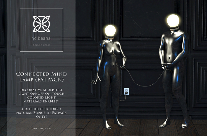 Second Life Marketplace - [nb!] - Connected Mind Lamp (FATPACK) ADD